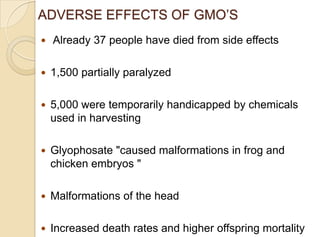 genetically modified organisms | PPTX