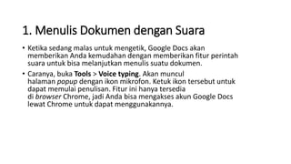 PEMANFAATAN GOOGLE DOCS | PPTX