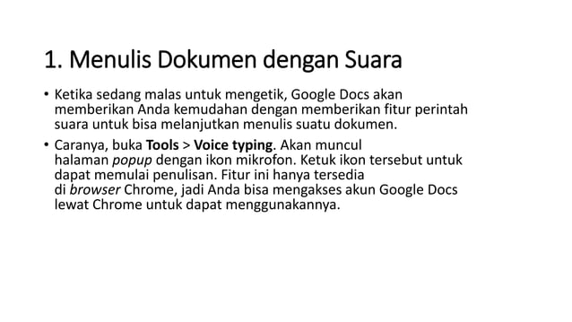 PEMANFAATAN GOOGLE DOCS | PPTX