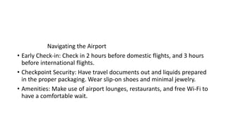 Enhancing Your Air Travel and Tourism Experience | PPT