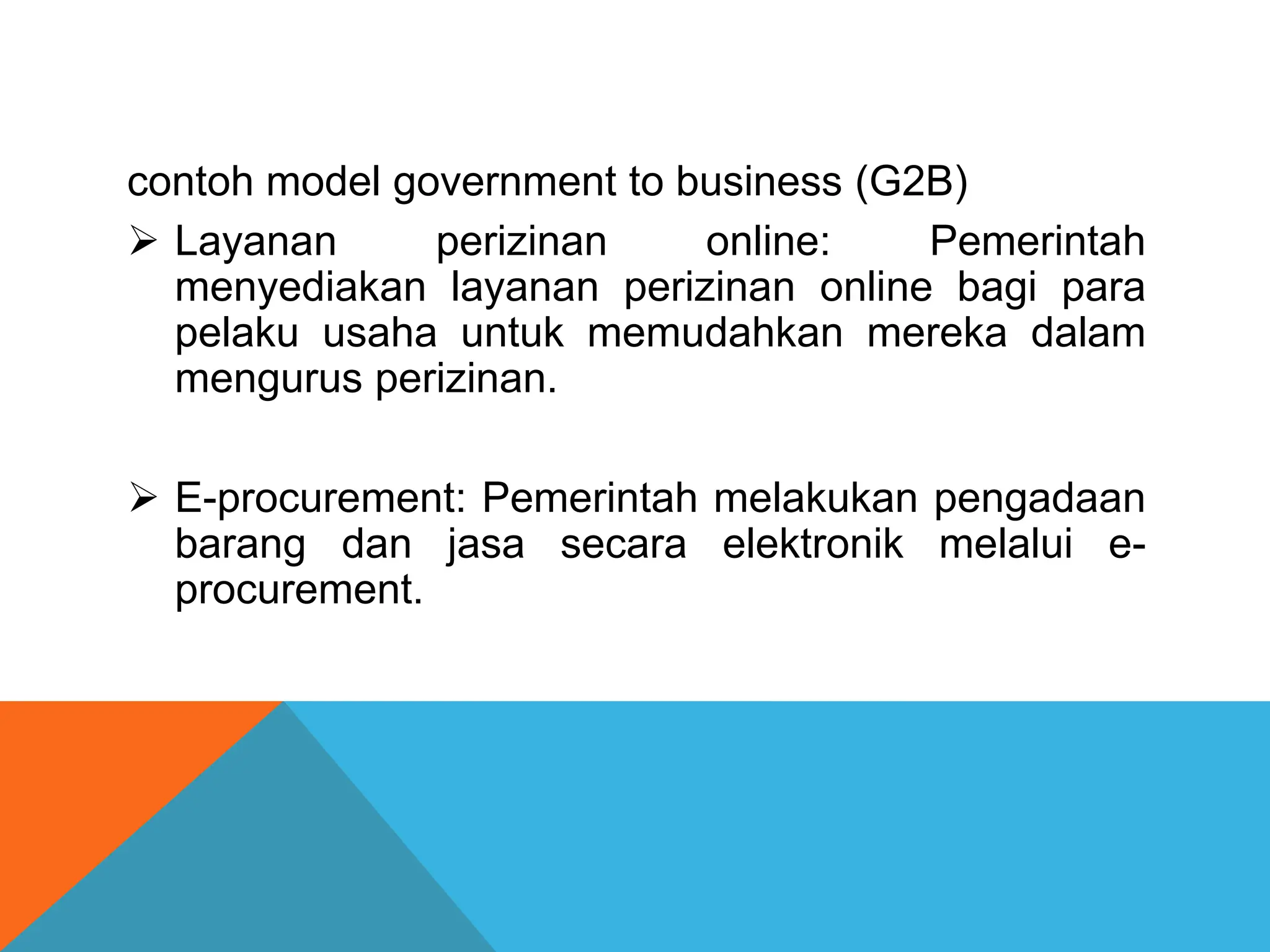 Model model pada E Governance | PPTX