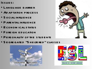 Struggles of the ESL students | PPT | Secondary Education | Education