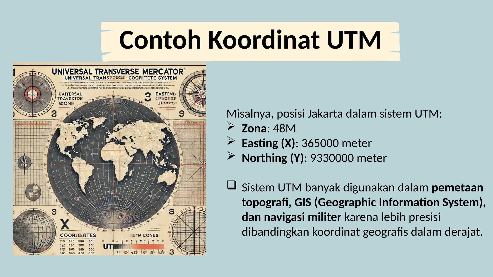 PPT GPDD Sistem Proyeksi peta & koordinat | PPTX