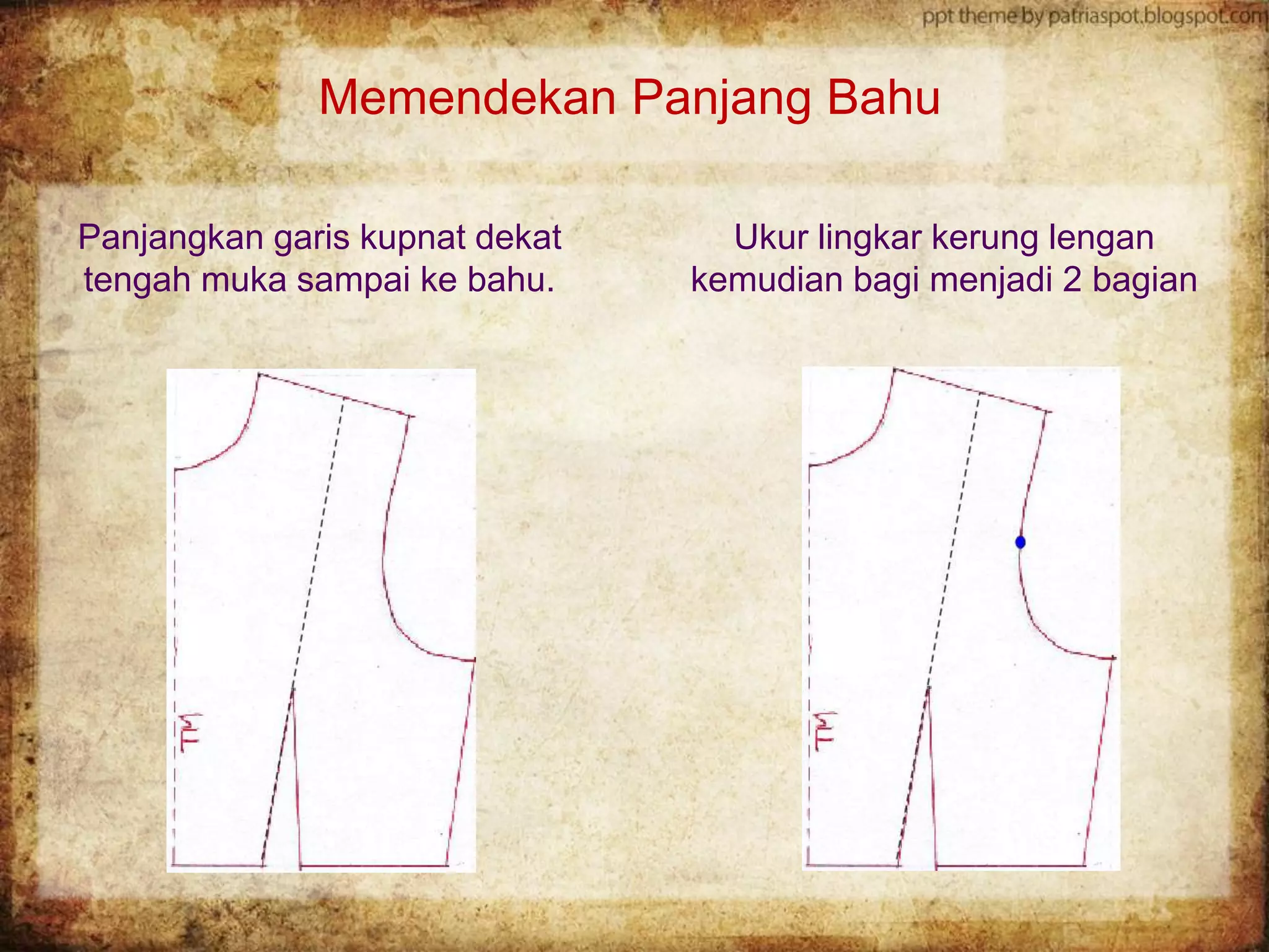 Grading Pola Dasar Badan dan Lengan | PPTX