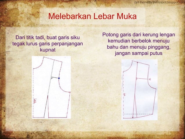 Grading Pola Dasar Badan dan Lengan | PPTX