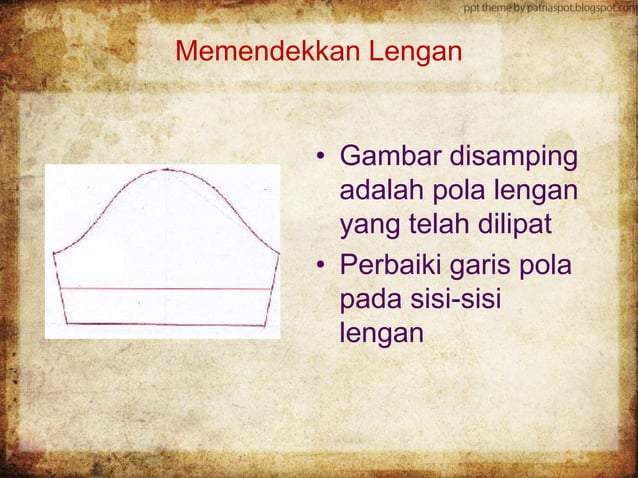 Grading Pola Dasar Badan dan Lengan | PPTX