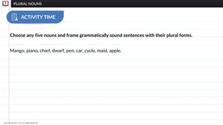 PPT_Grammar - Plural Nouns.pptx for the middle level student | PPT