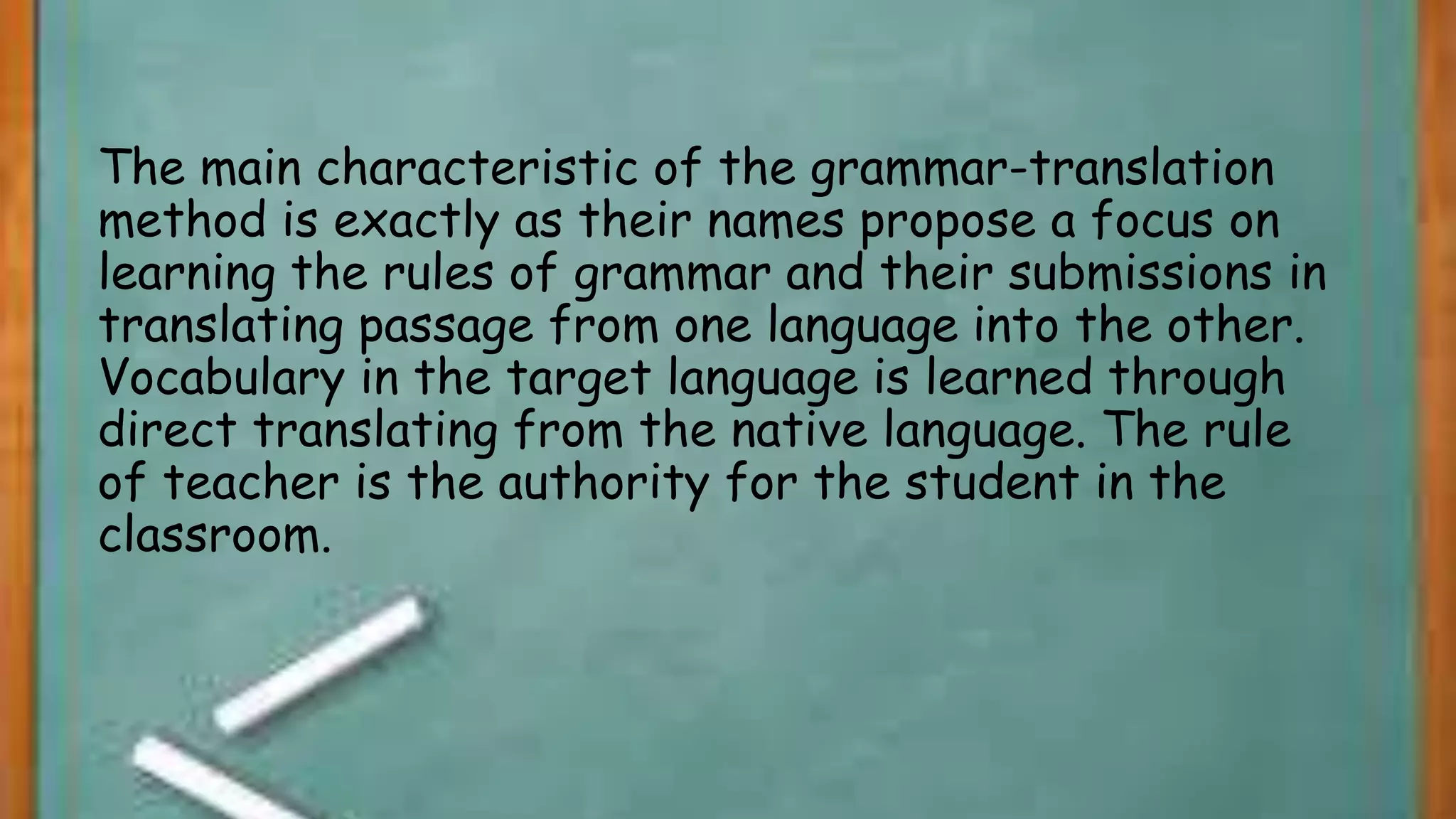The Grammar Translation Method | PPTX | Education