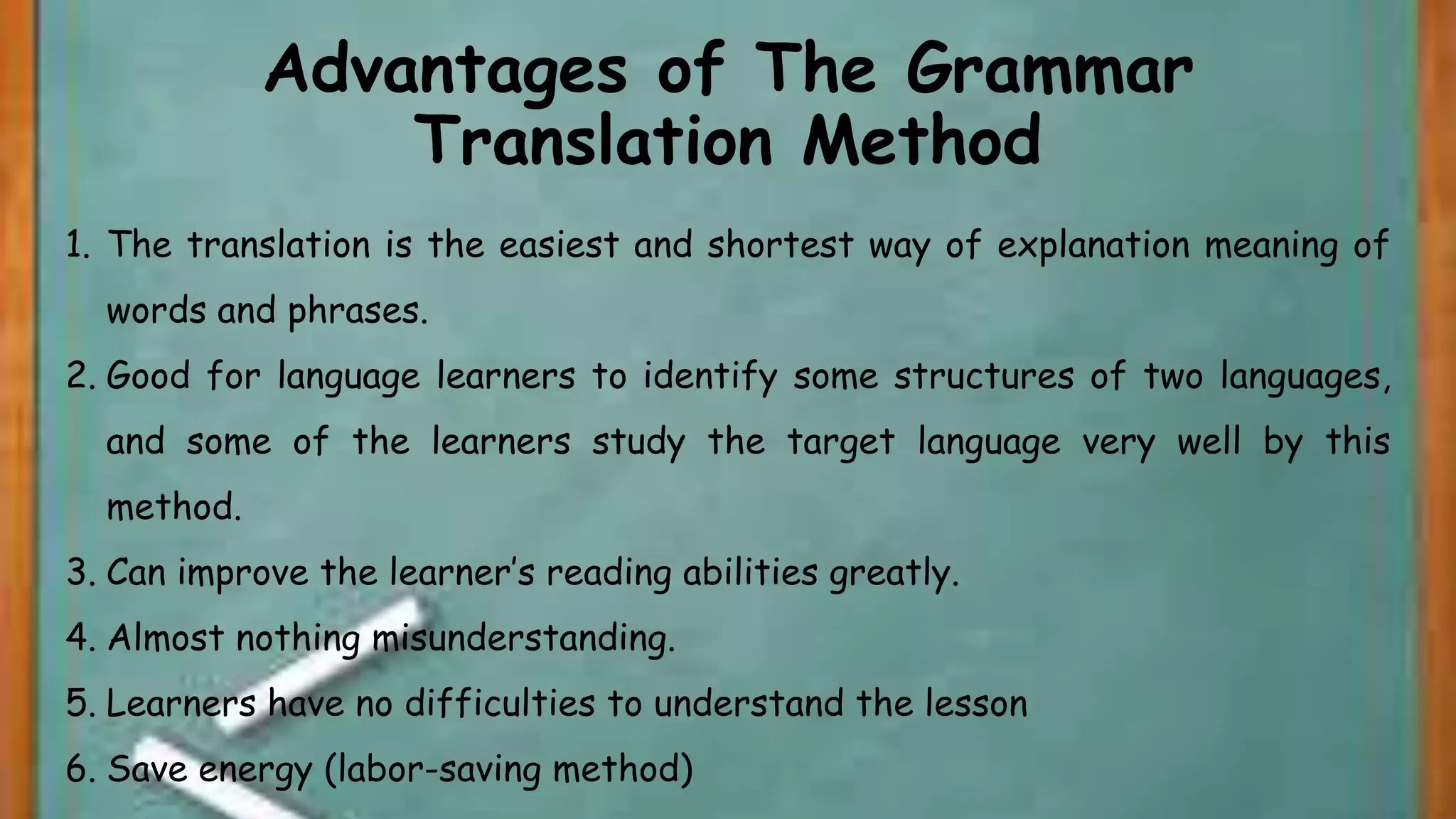 The Grammar Translation Method | PPTX