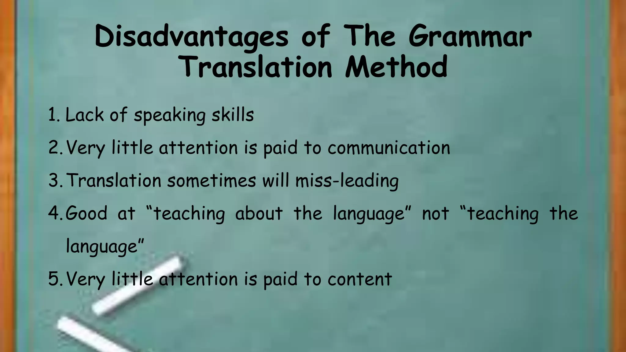 The Grammar Translation Method | PPTX