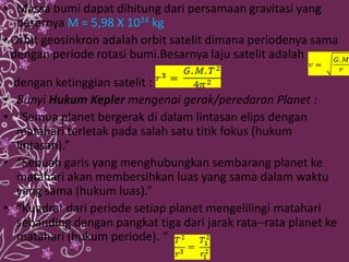 Ppt gravitasi | PPTX