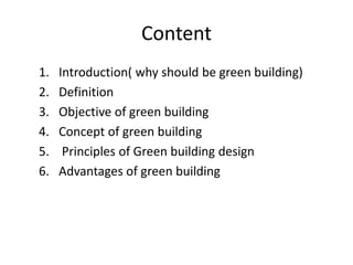 Ppt green building -Sukh Ram | PPT