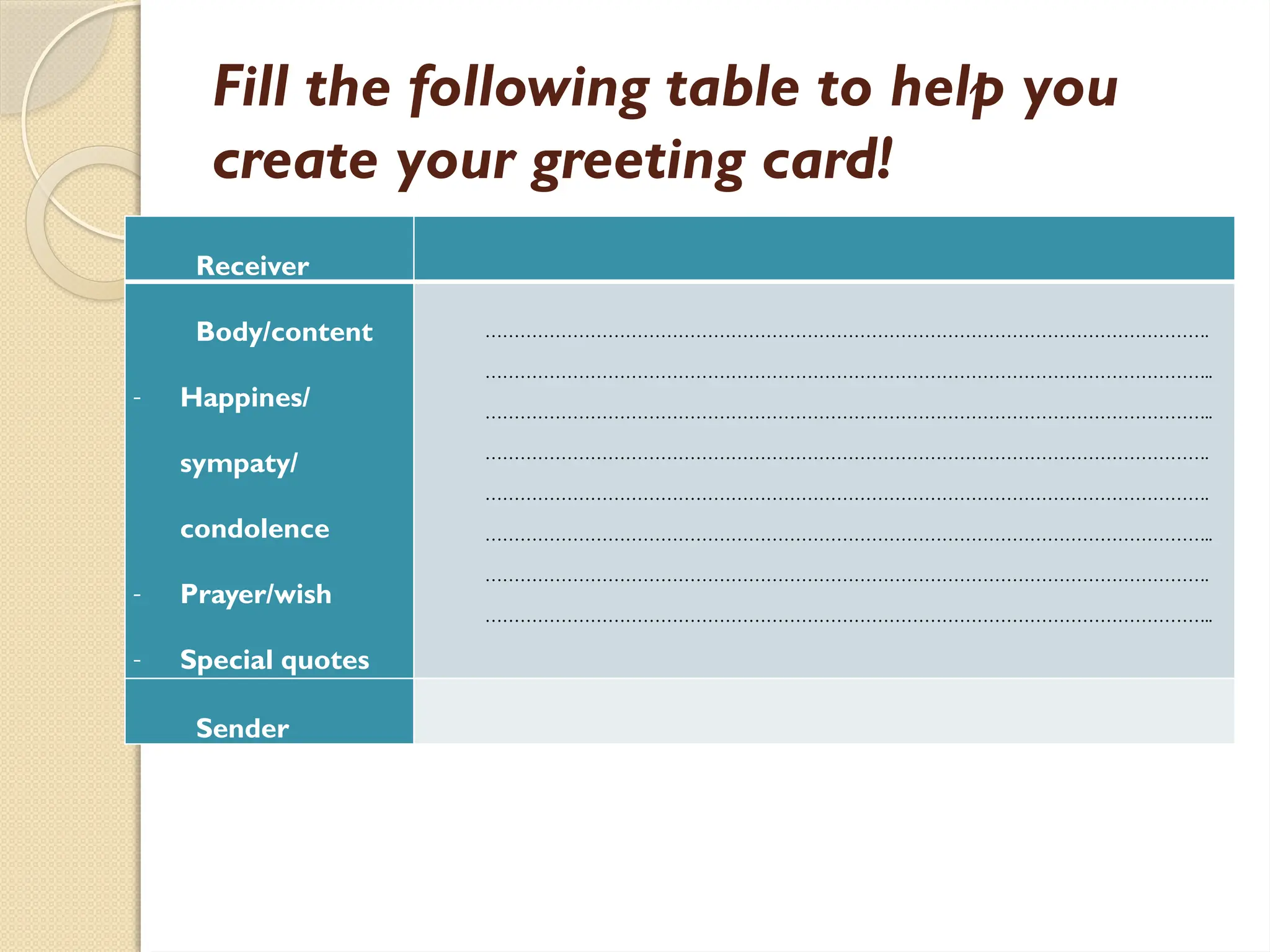 PPT Greeting Card kelas VIII.pptx.Materi | PPTX