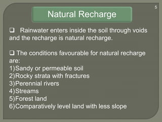 Ground water recharge Methods | PPTX