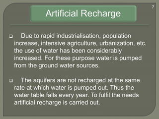 Ground water recharge Methods | PPTX