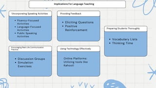 speaking in another language in teaching | PDF