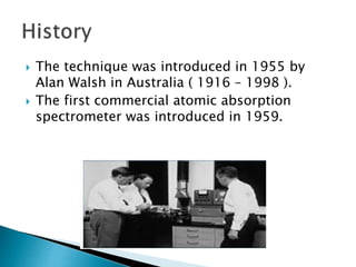 Atomic absorption spectroscopy | PPT
