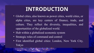 The Global Cities PowerPoint presentation | PPT