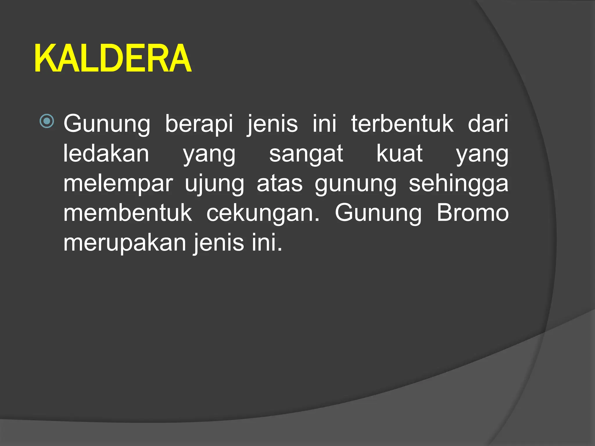 PPT GUNUNG BERAPI materi IPA kelas 8 semester 2 | PPT