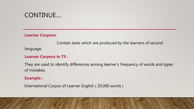 Corpus based translation Studies | PPTX | Science