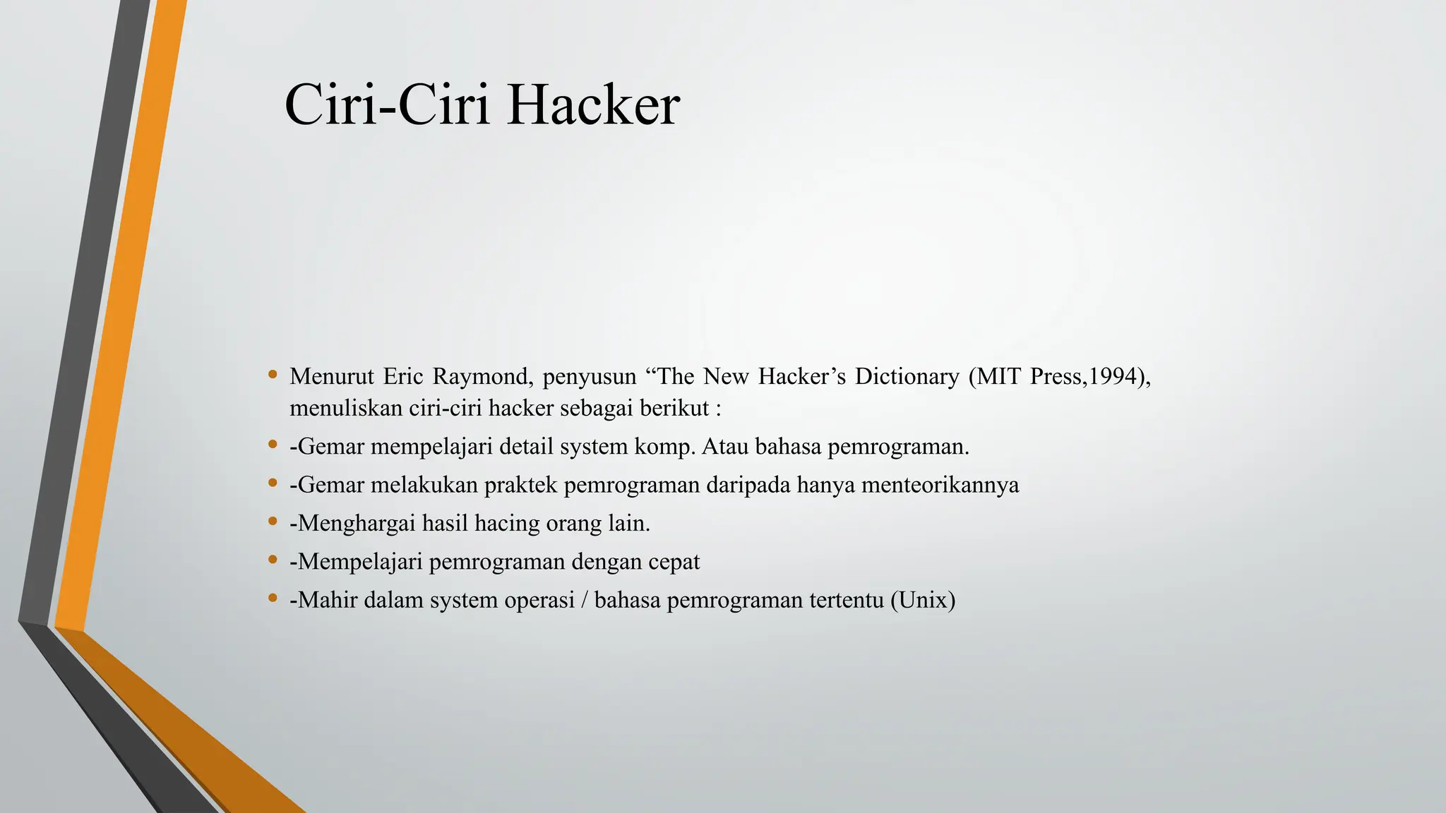 PPT HACKING DAN CRACKING KLMPK 5 bahan presentasi pptx | PPT | Free Download