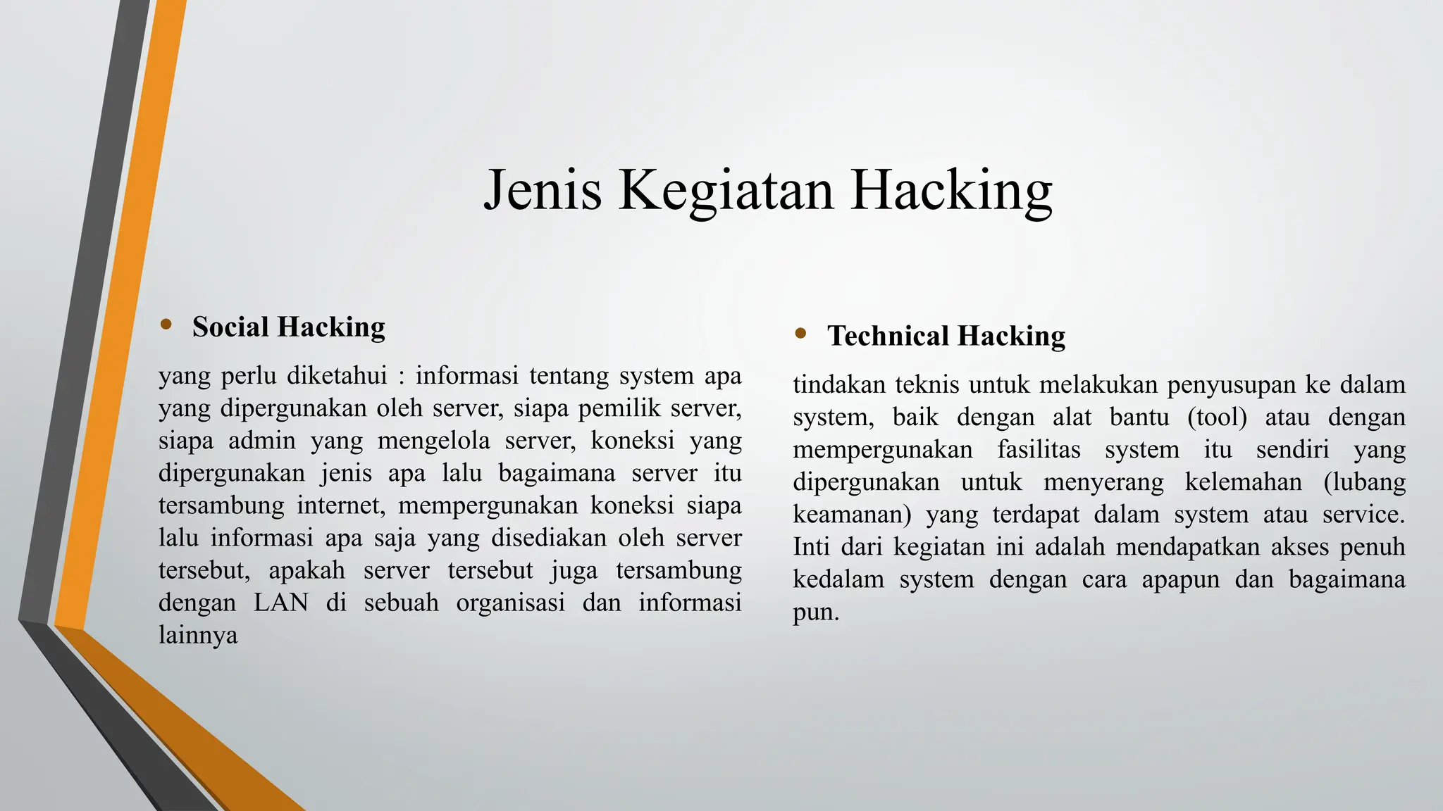 PPT HACKING DAN CRACKING KLMPK 5 bahan presentasi pptx | PPTX