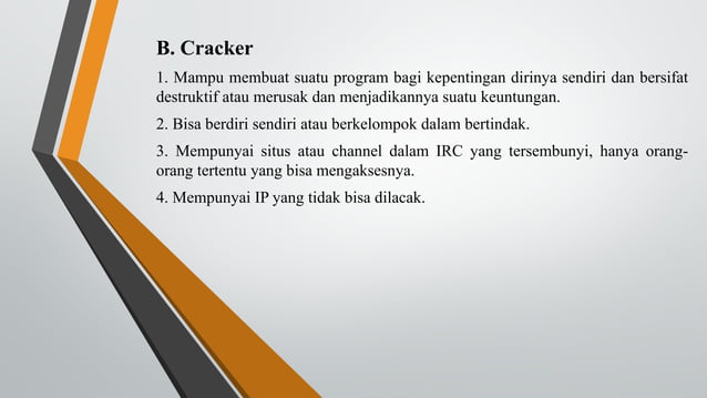 PPT HACKING DAN CRACKING KLMPK 5 bahan presentasi pptx | PPT | Free Download