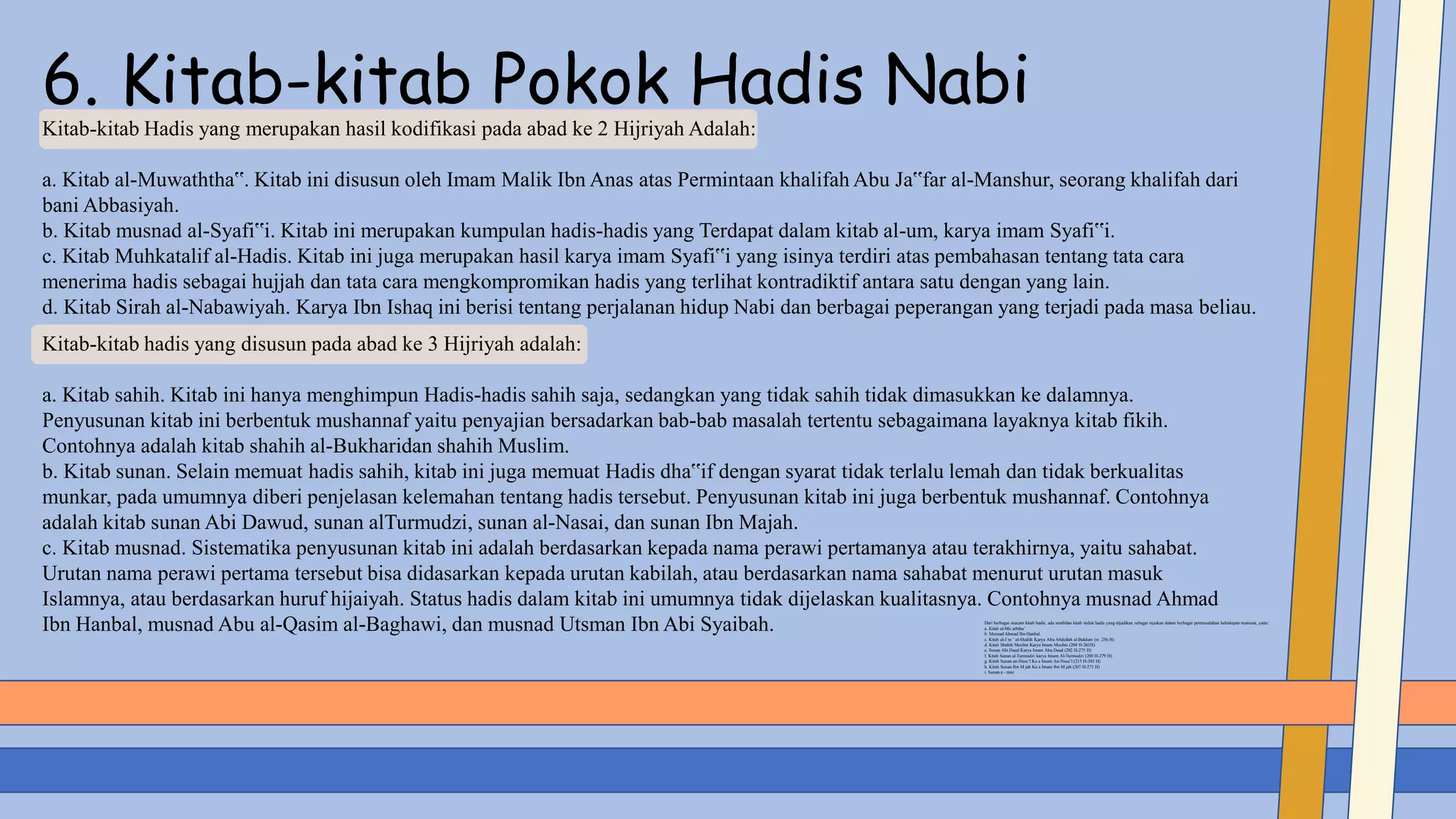 sejarah perkembangan dan pertumbuhan hadist | PPTX