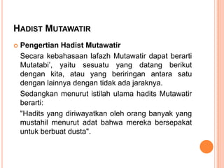 Ppt hadits | PPTX