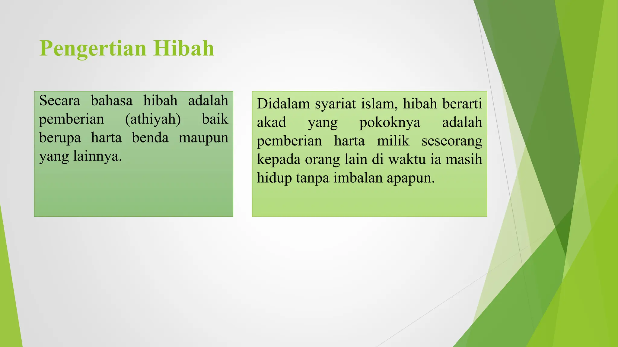 HADITS TENTANG HIBAH DAN PEMBAGIAN HARTA WARIS | PPTX