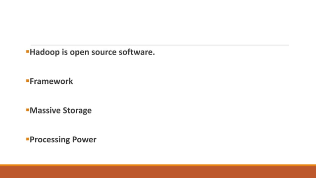 PPT on Hadoop | PPTX | Computing | Technology & Computing