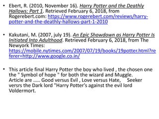 Harry Potter and The Deathly Hallows | PPTX