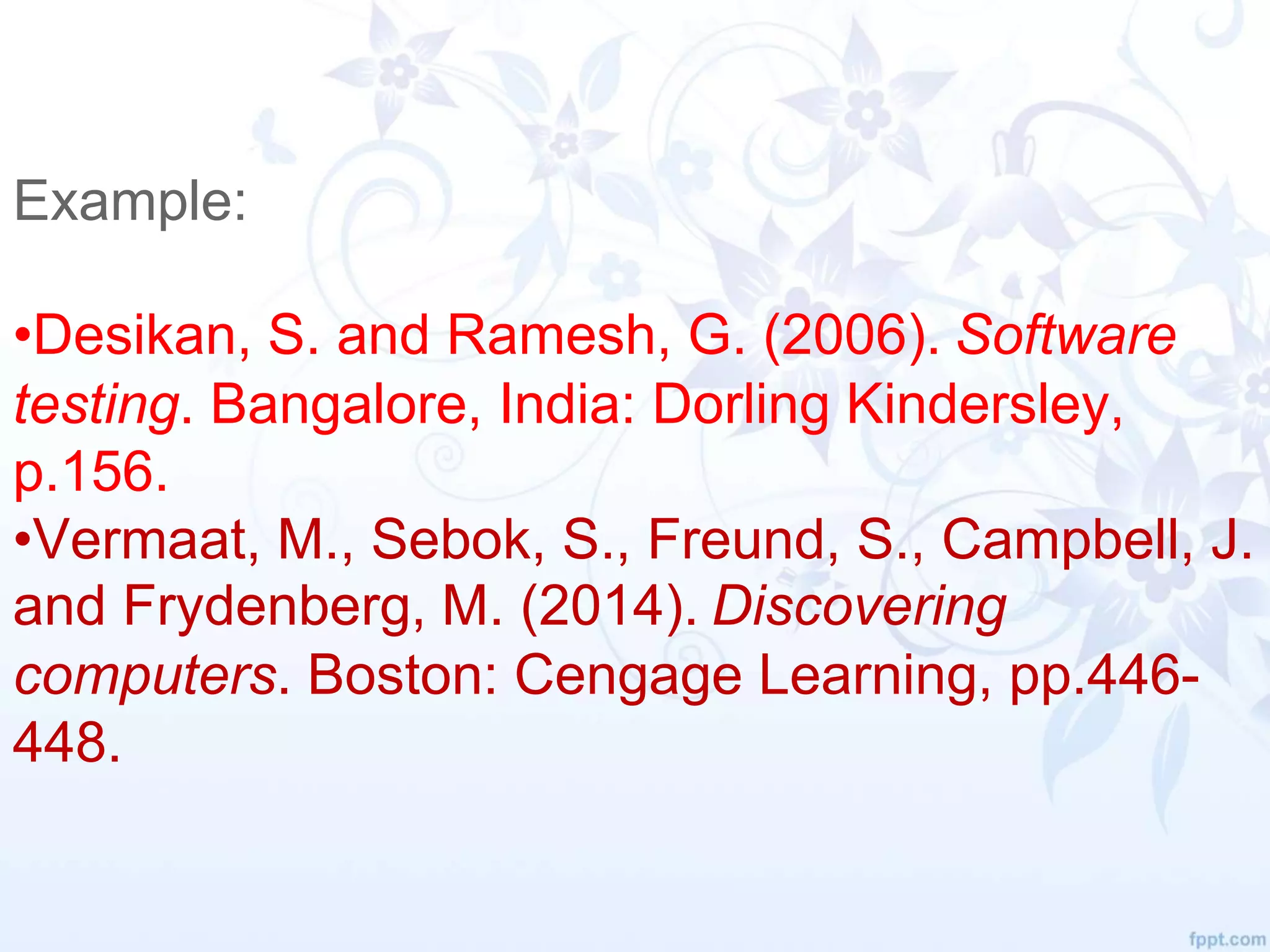 Harvard format of Bibiliography | PPTX