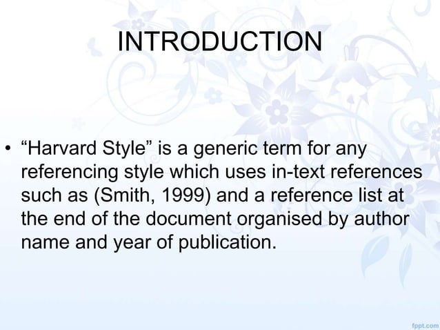 Harvard format of Bibiliography | PPTX