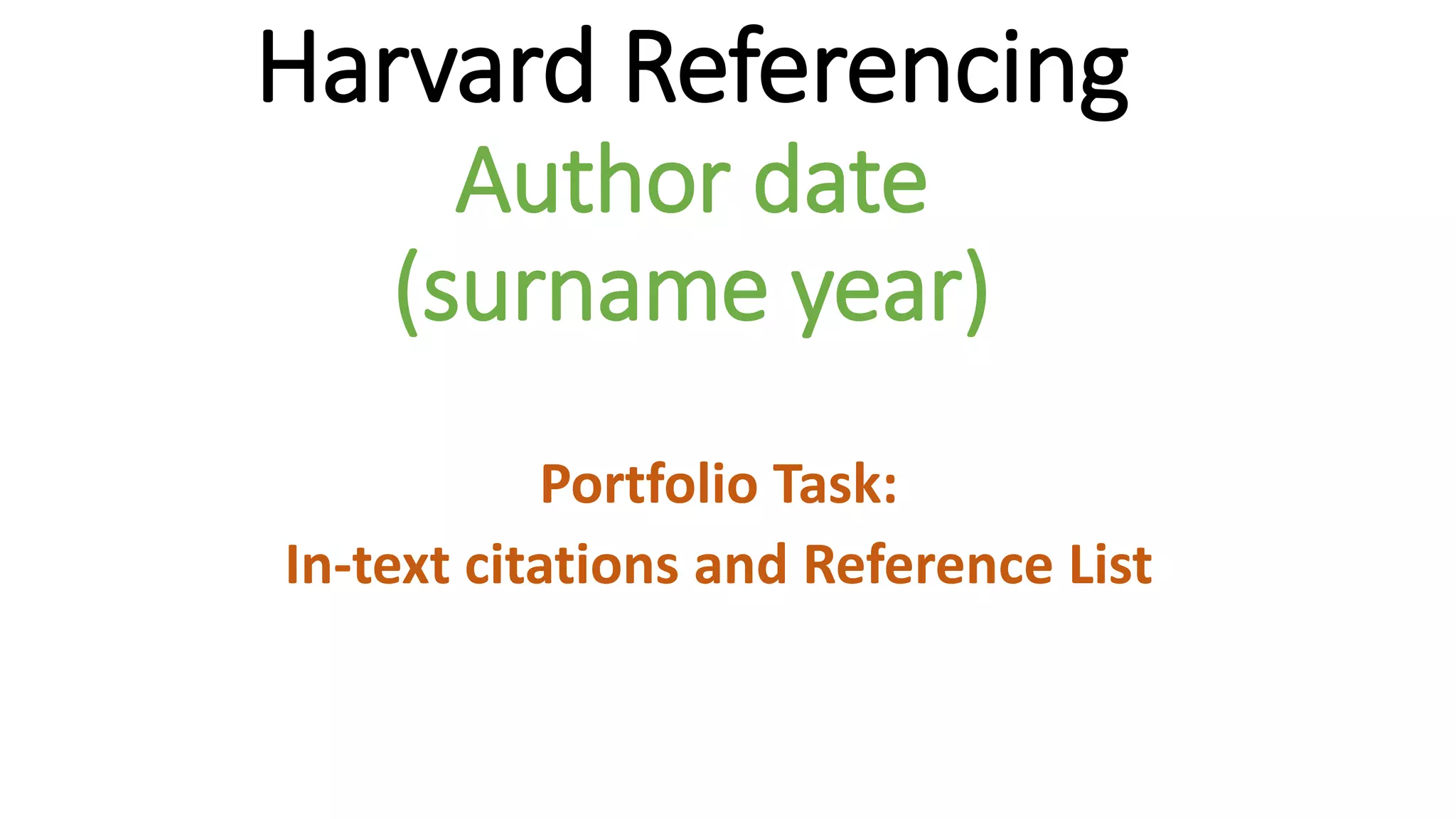 Harvard referencing for wk 4 moodle | PDF