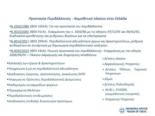 Δραστηριότητες και Προτεραιότητες των Περιβαλλοντικών Υπηρεσιών για την ...
