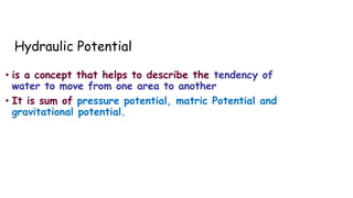 hydraulic potential | PPT