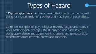 Powerpoint presentation about hazard and risk | PPTX