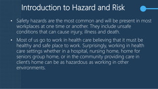 Powerpoint presentation about hazard and risk | PPTX