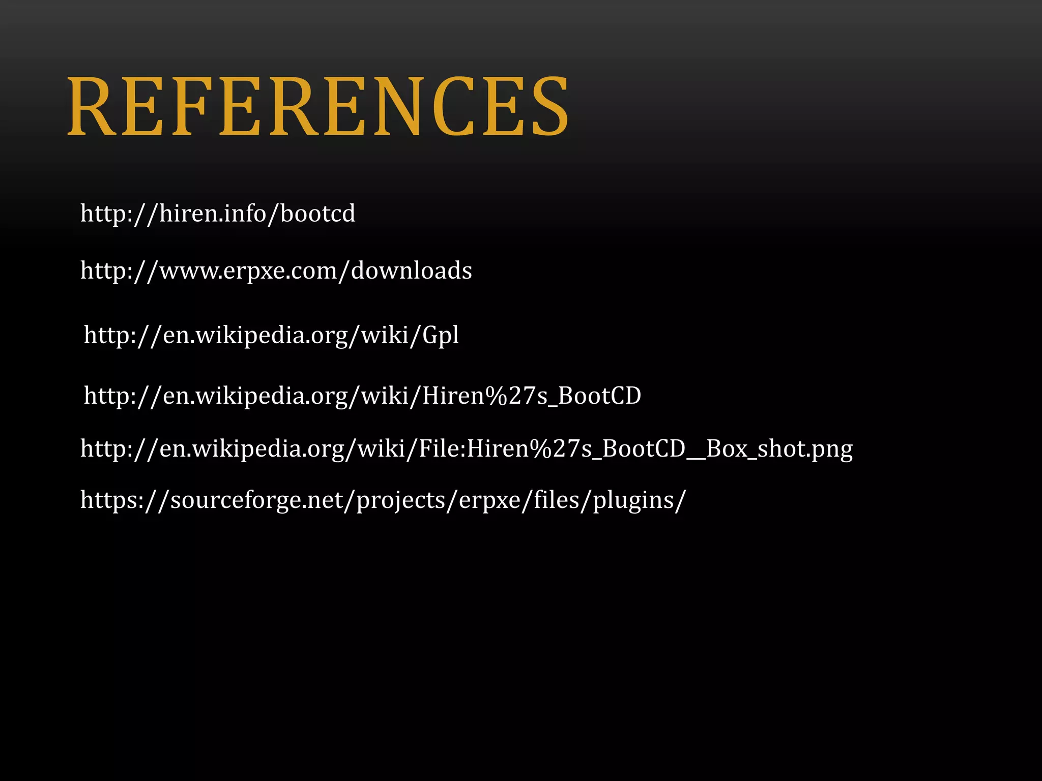 hiren boot CD | PPTX