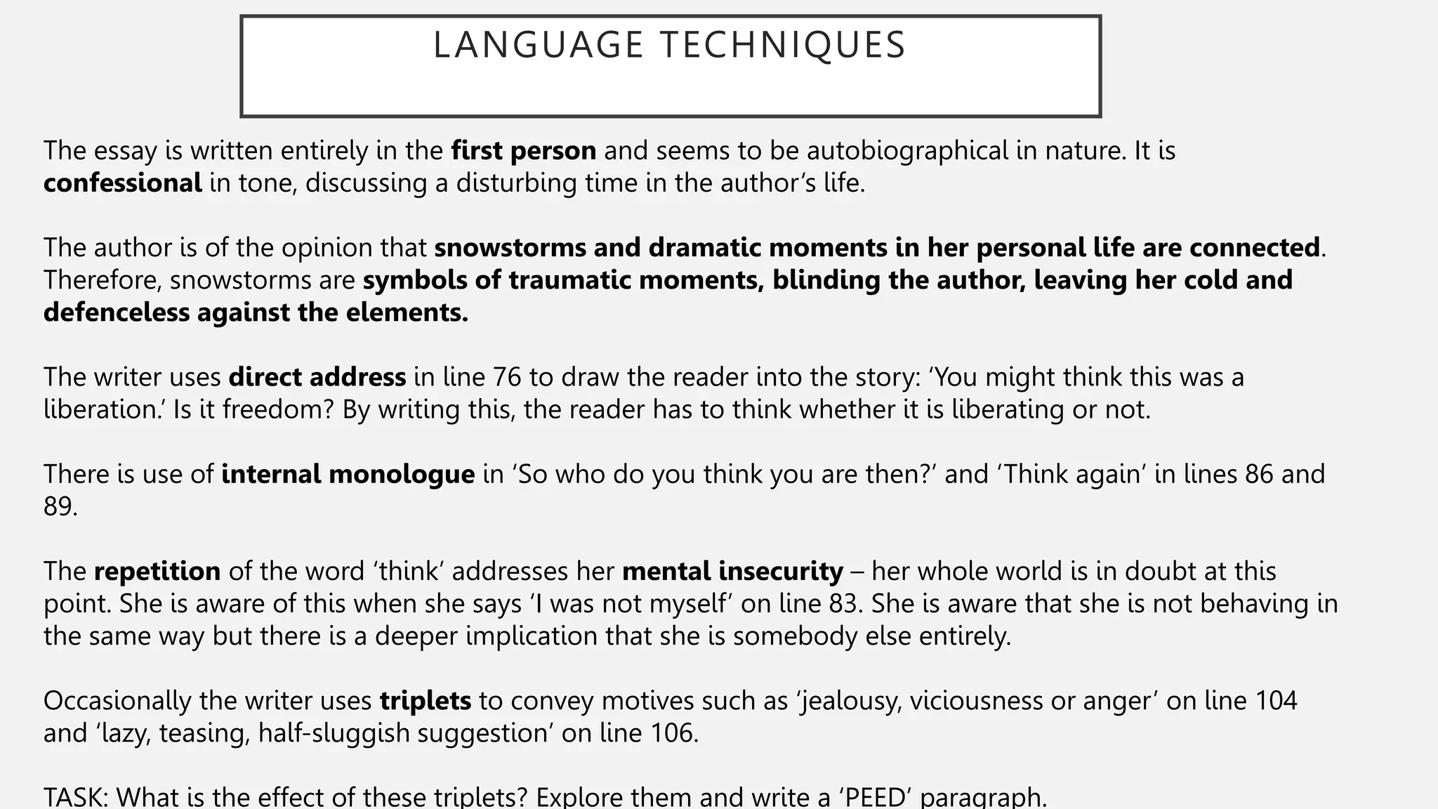 Night by Alice Monuro, igcse language text | PPTX