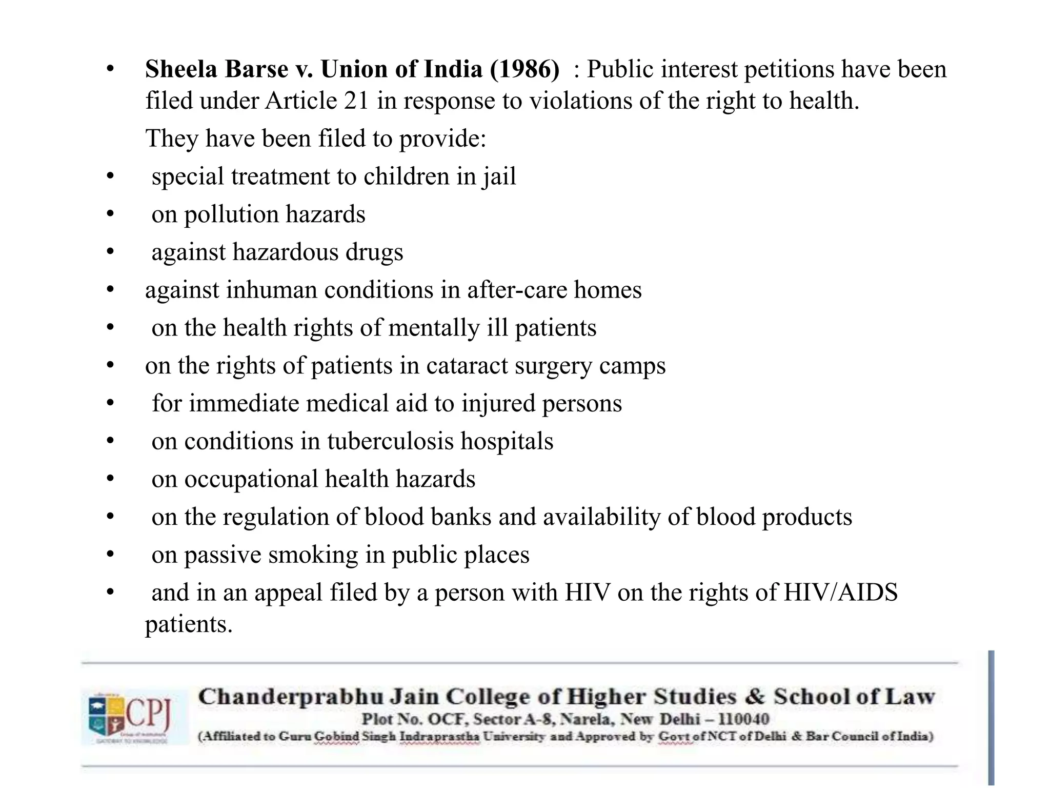 Health Care Law ( LLB 507 & LLB 509 ) | PPTX