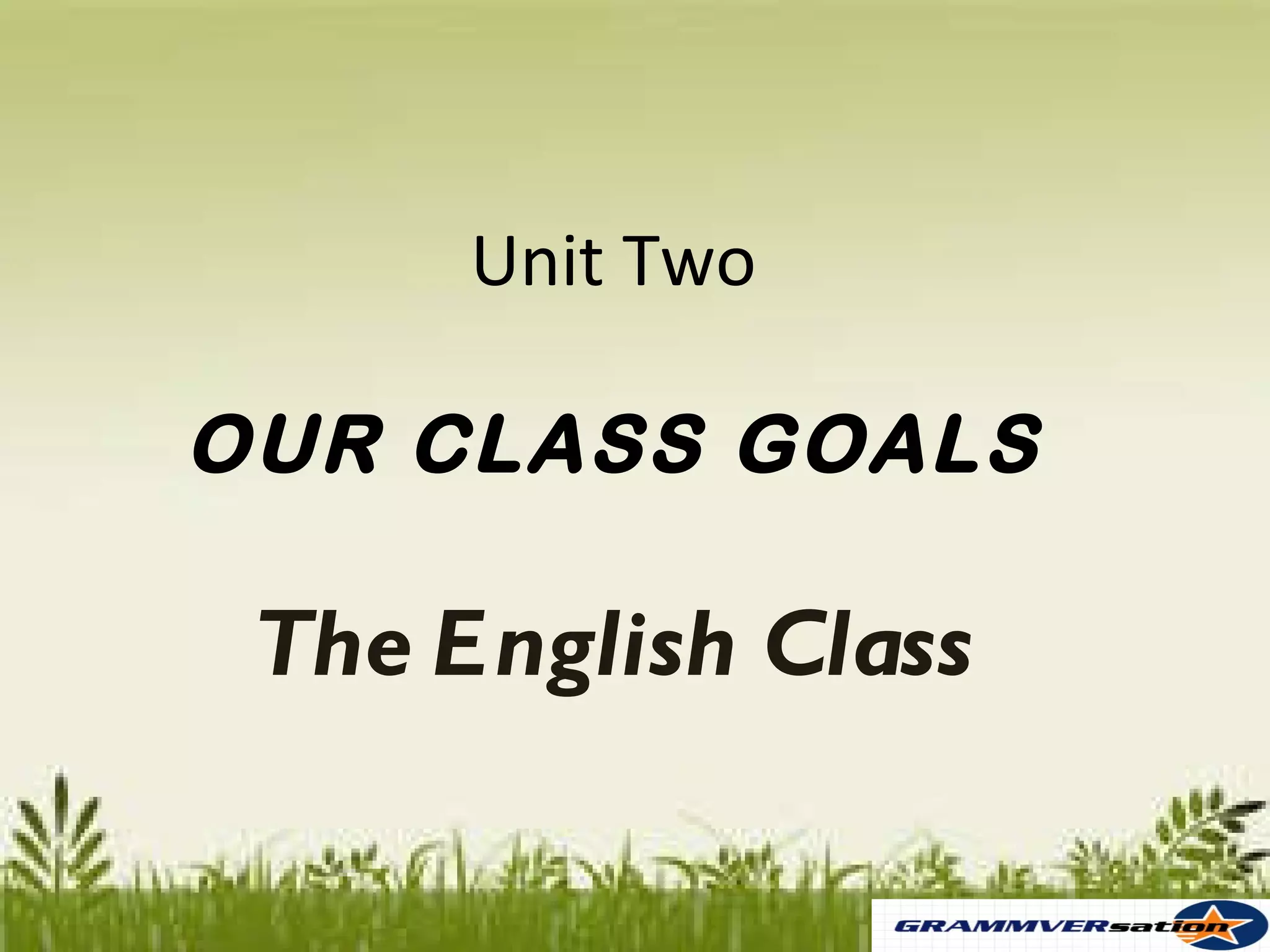 Pp the english class | PPT
