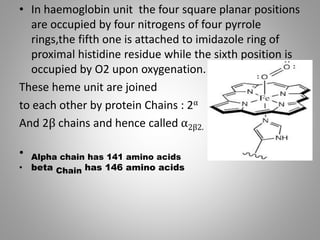 Haemoglobin | PPTX | Chemistry | Science