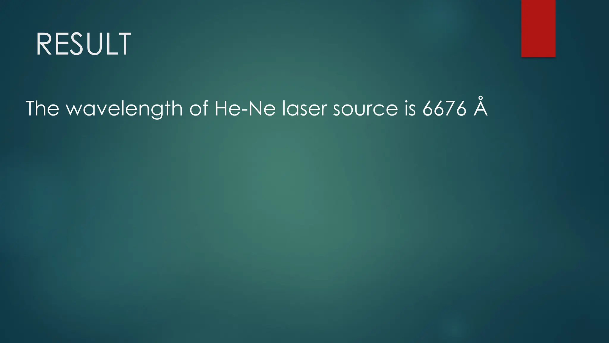 ppt he ne lasor experiment of chemistry experiment | PPT