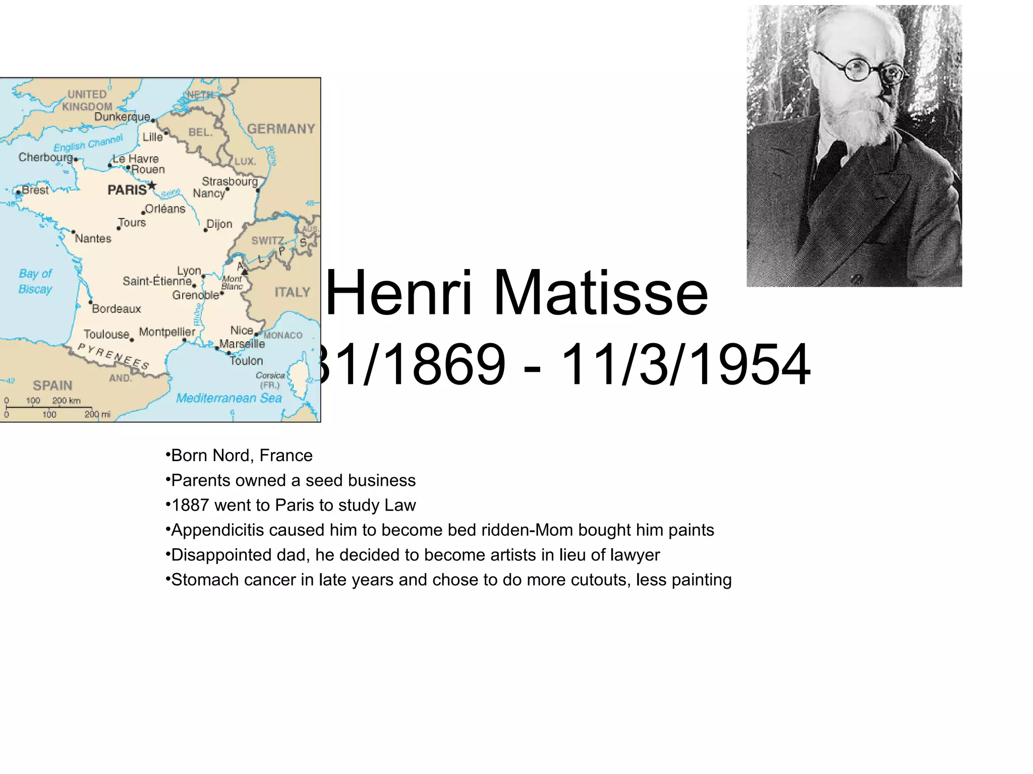 Ppt Henri Matisse | PPT