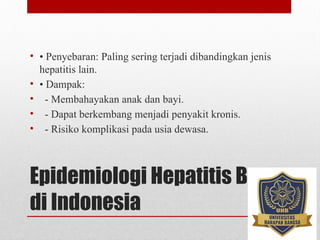 PPT Hepatitis Tugas MK IBD konsep teori dan tatalaksana | PPTX