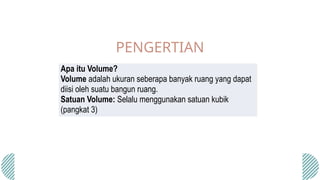 PPT Matematika Materi volume kubus dan balok | PPTX