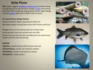 Kindom Animalia, Pisces, amfibi, avec and mamalia | PPTX