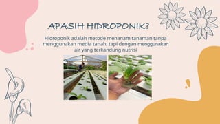 ppt hidroponik tanaman untuk materi siswa SMA | PPT